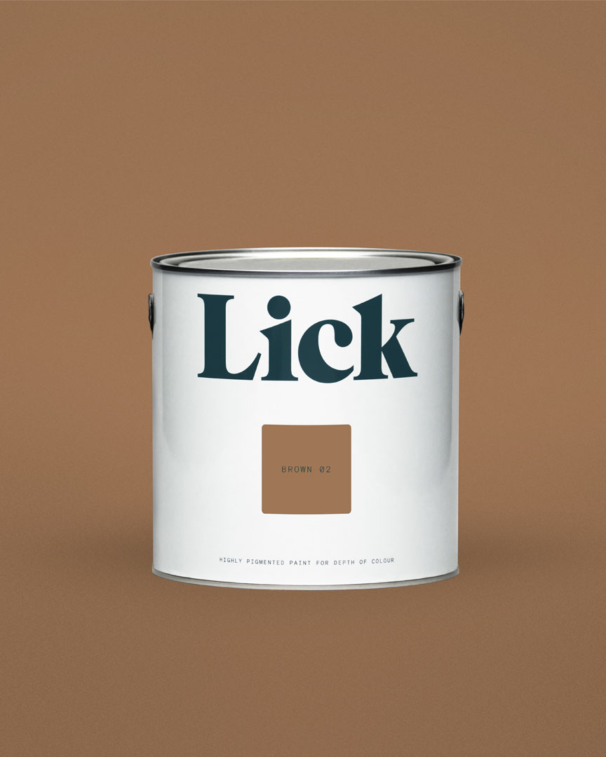 Brown 02: Earthy Brown Paint - Matt Emulsion Paint | Lick