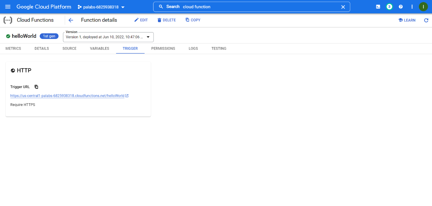 Create a Cloud Function using GCP Console Create a Cloud Function using GCP Console