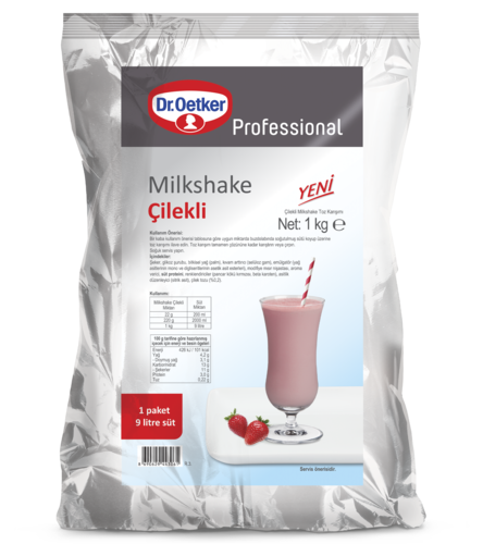Milkshake Çilekli (1 kg) - Milkshake | Dr. Oetker