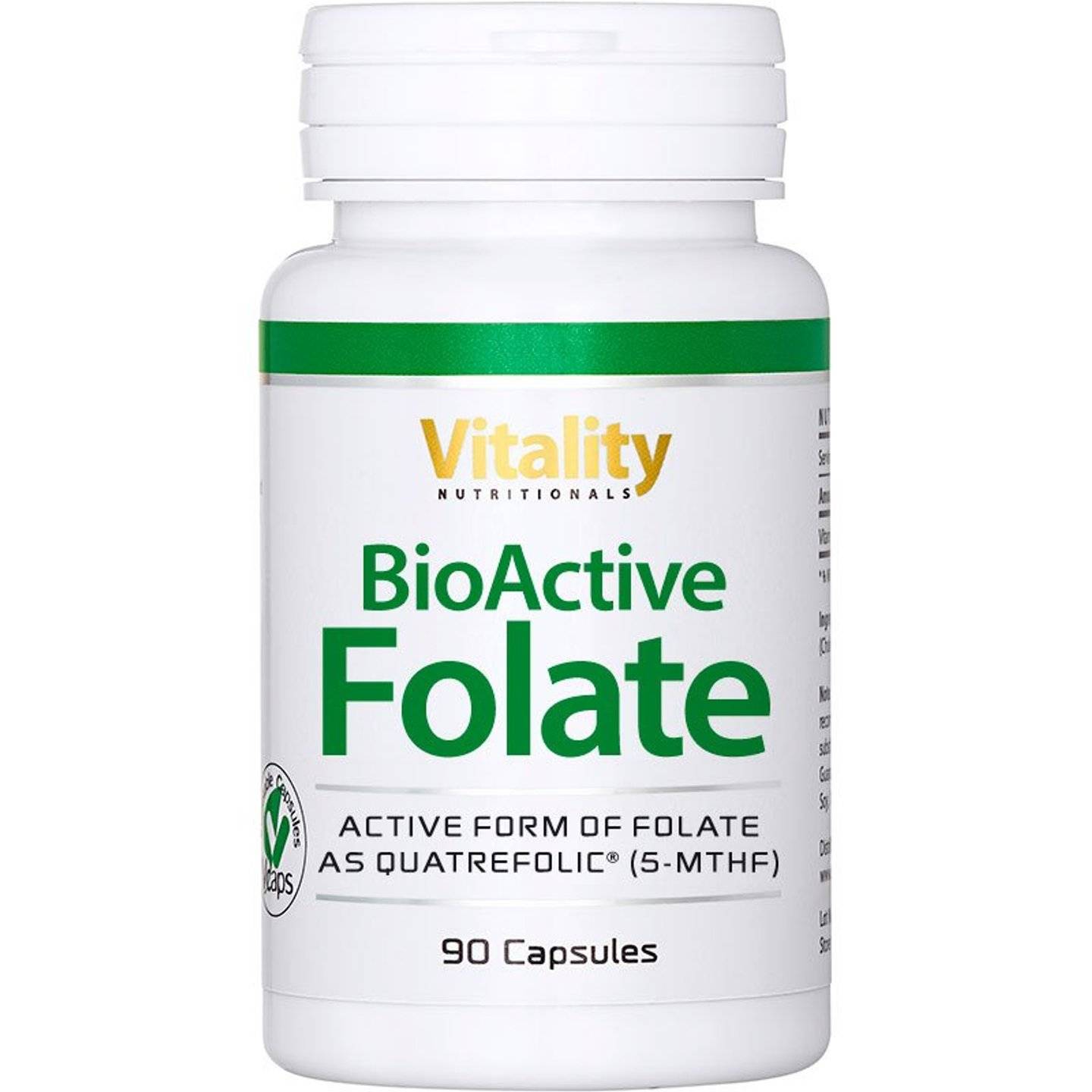 Bioaktive Folsäure Kapseln: BioActive Folat mit Quatrefolic