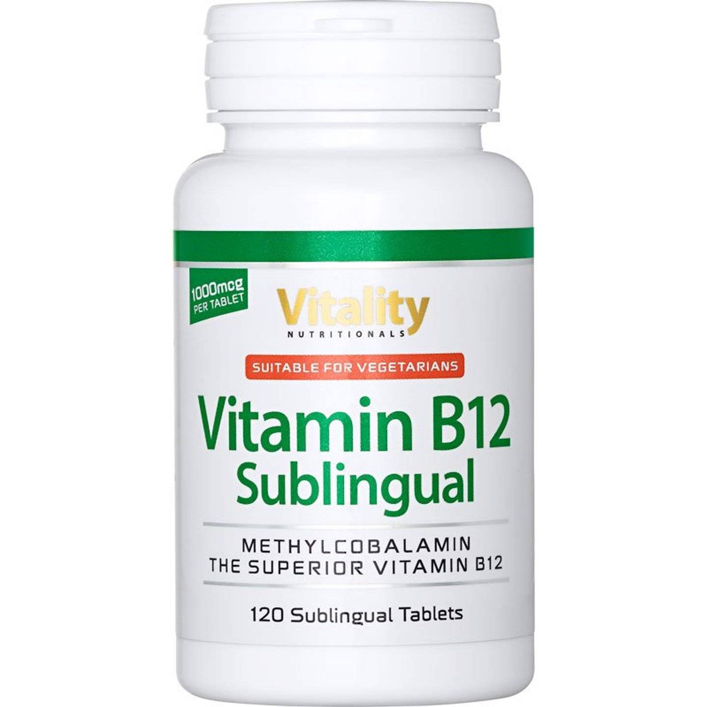 Kjøp Vitamin B12 sublingvale tabletter - VitaminExpress Shop