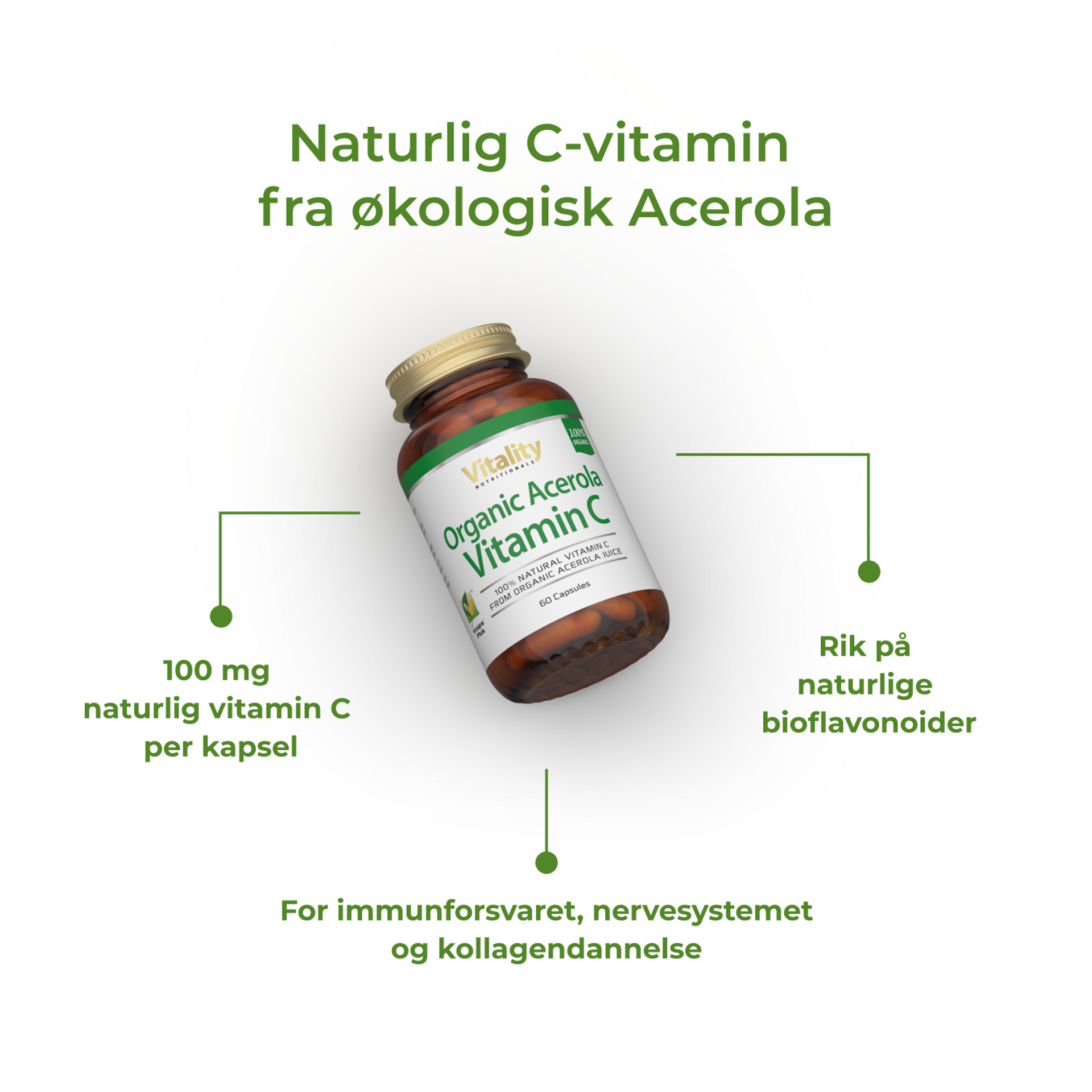 Bestill Acerola-kapsler | Acerola Vitamin C Bio