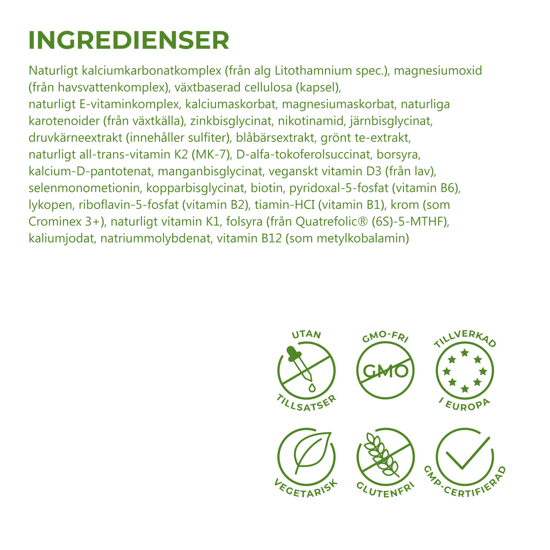 Beställ Multivitaminkapslar | Vitagen - VitaminExpress