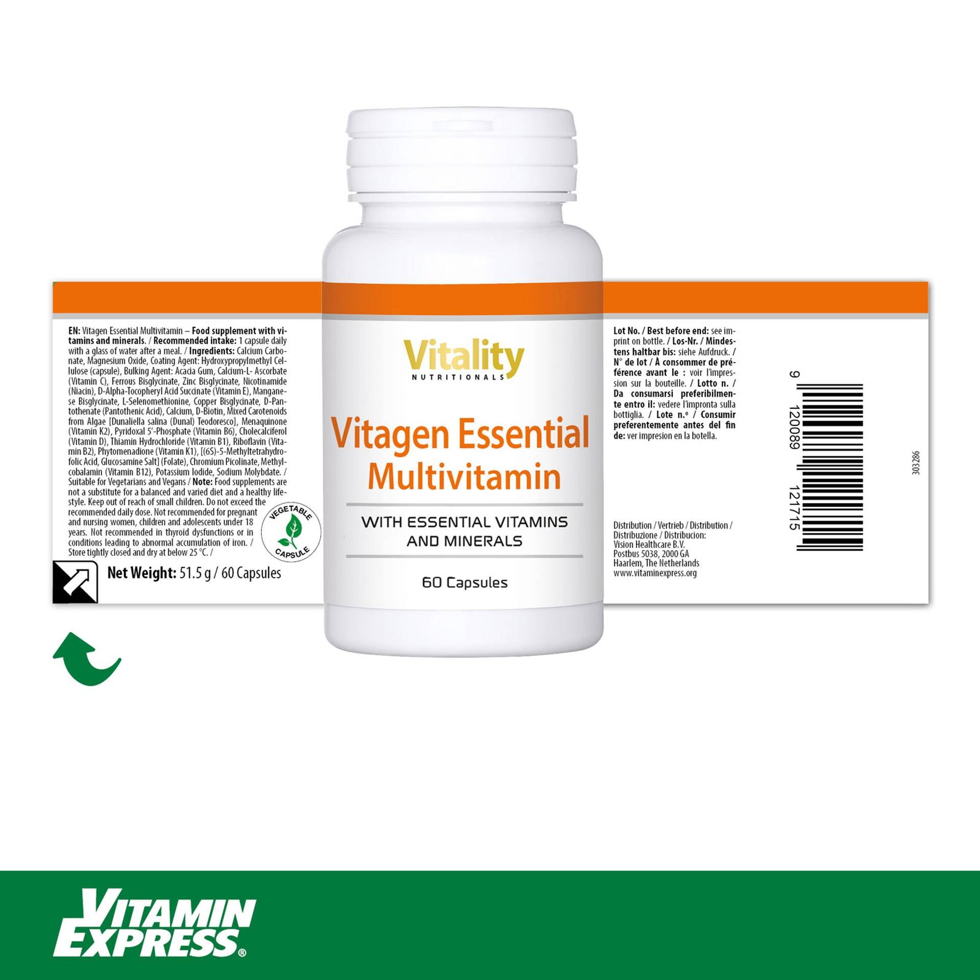 Vitagen Complejo Esencial de Multivitaminas | Tienda VitaminExpress