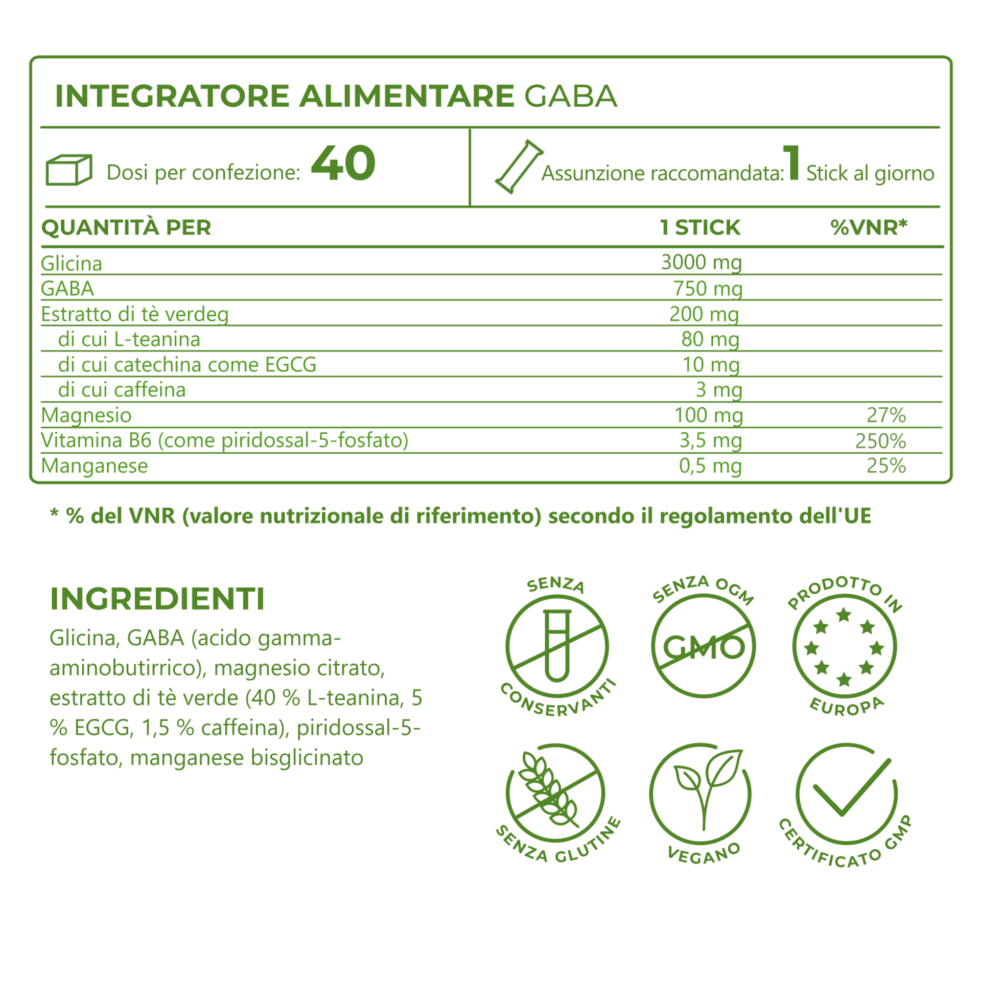 Ordine GABA 750 mg | VitaminExpress