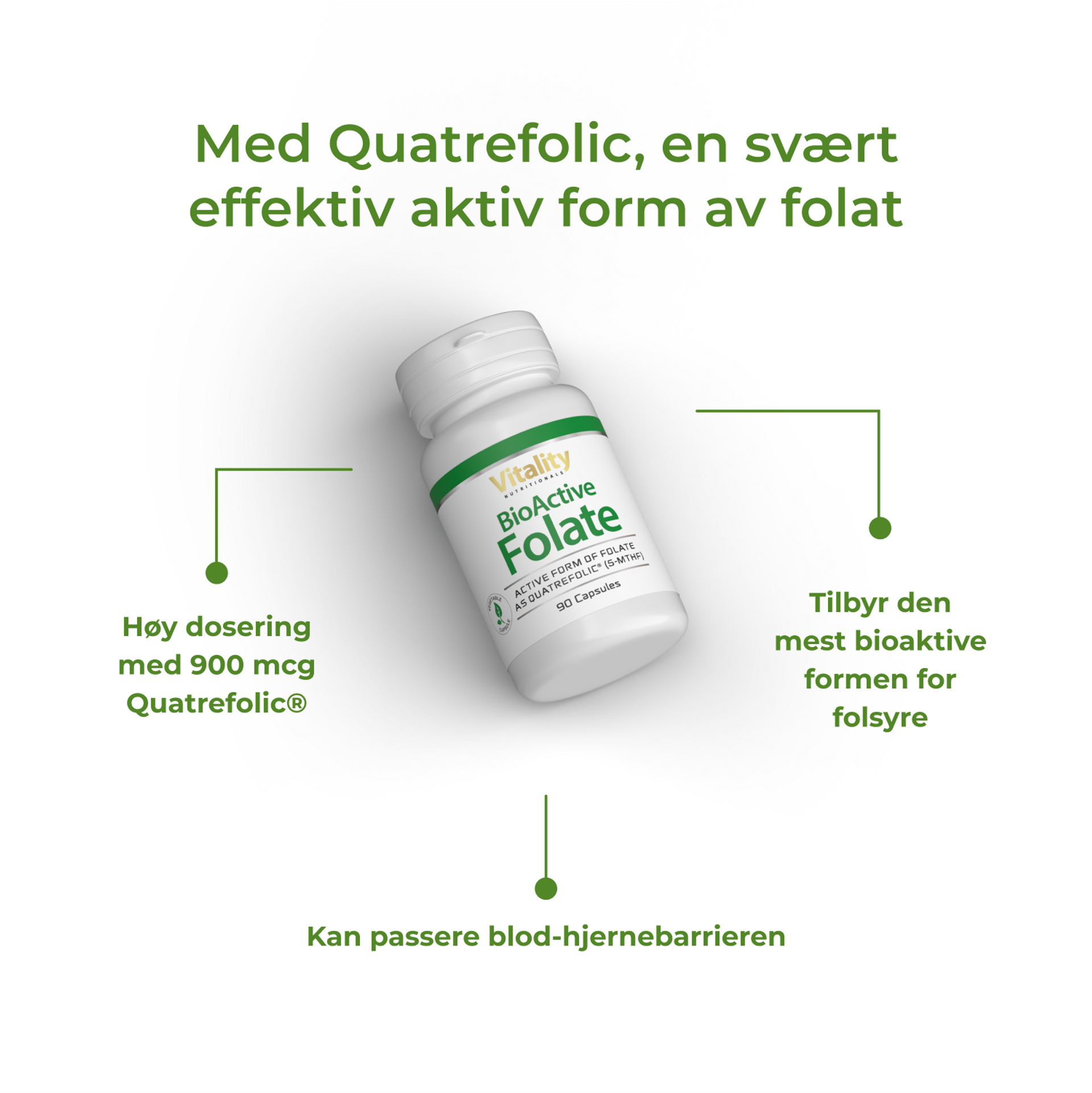 Bestill folsyrekapsler | Bioaktivt folat