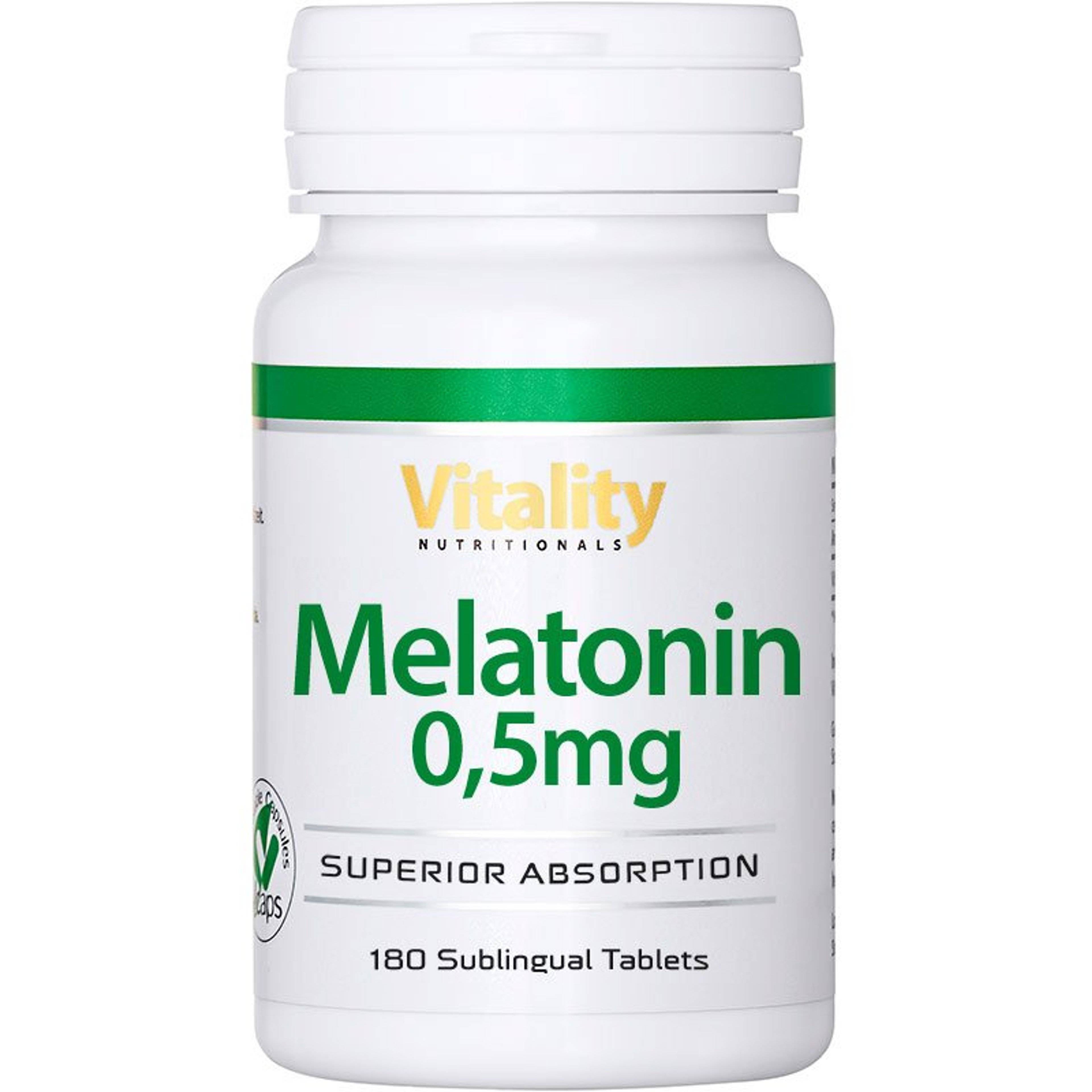 Melatonin 0,5mg Sublingual Lutschtabletten | VitaminExpress