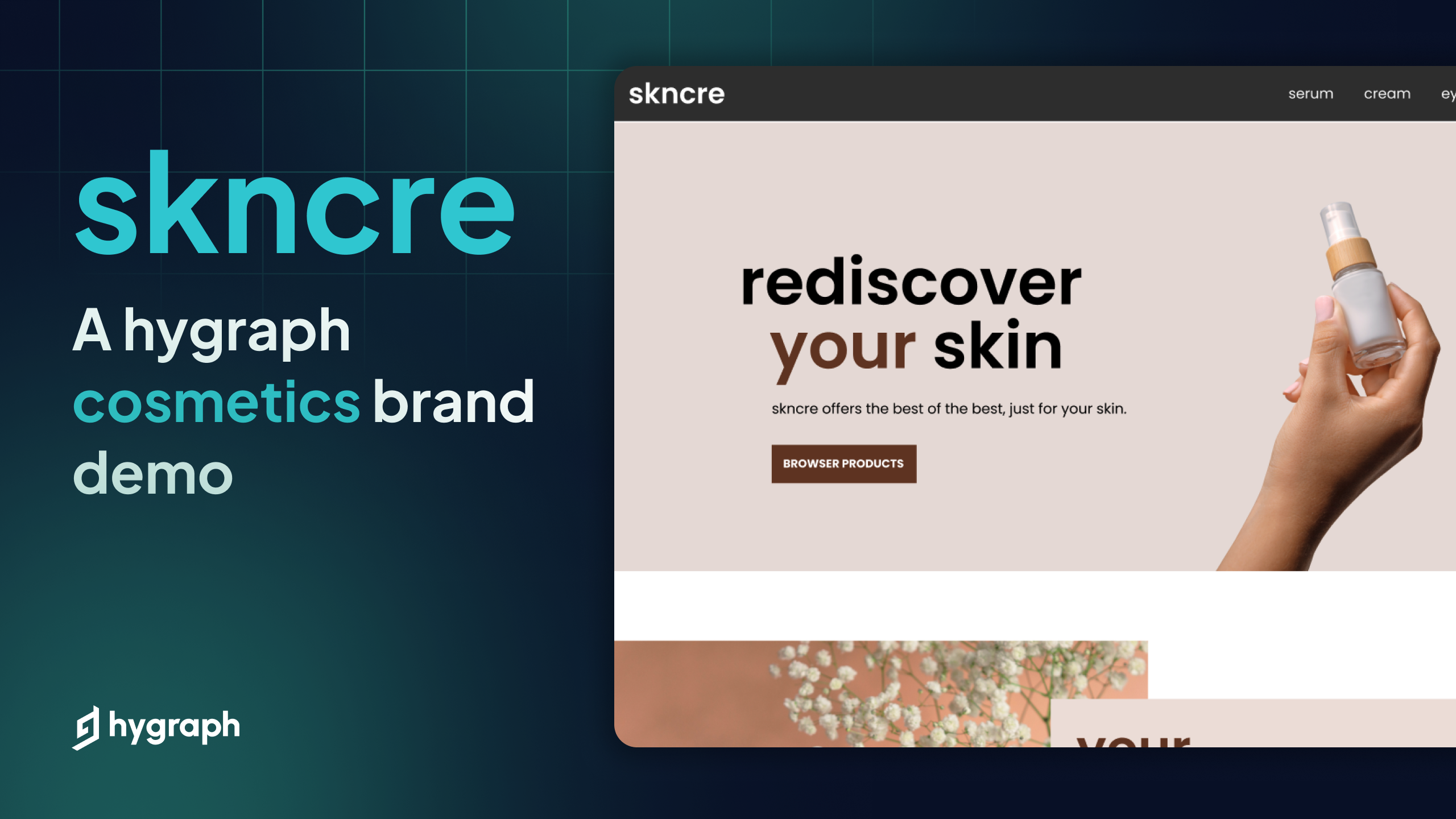 SKNCRE, a Hygraph cosmetics brand demo | Hygraph
