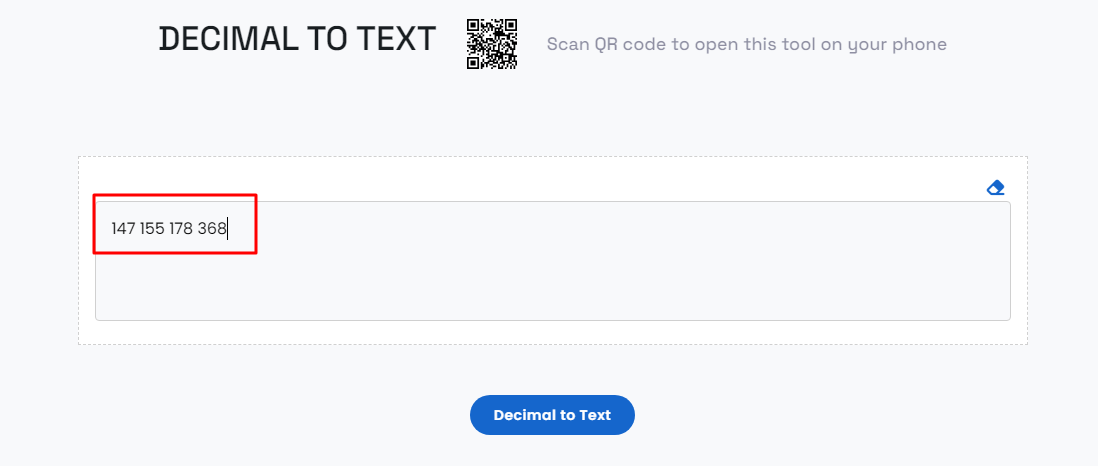 How to decimal to text converter online using convertor tools?