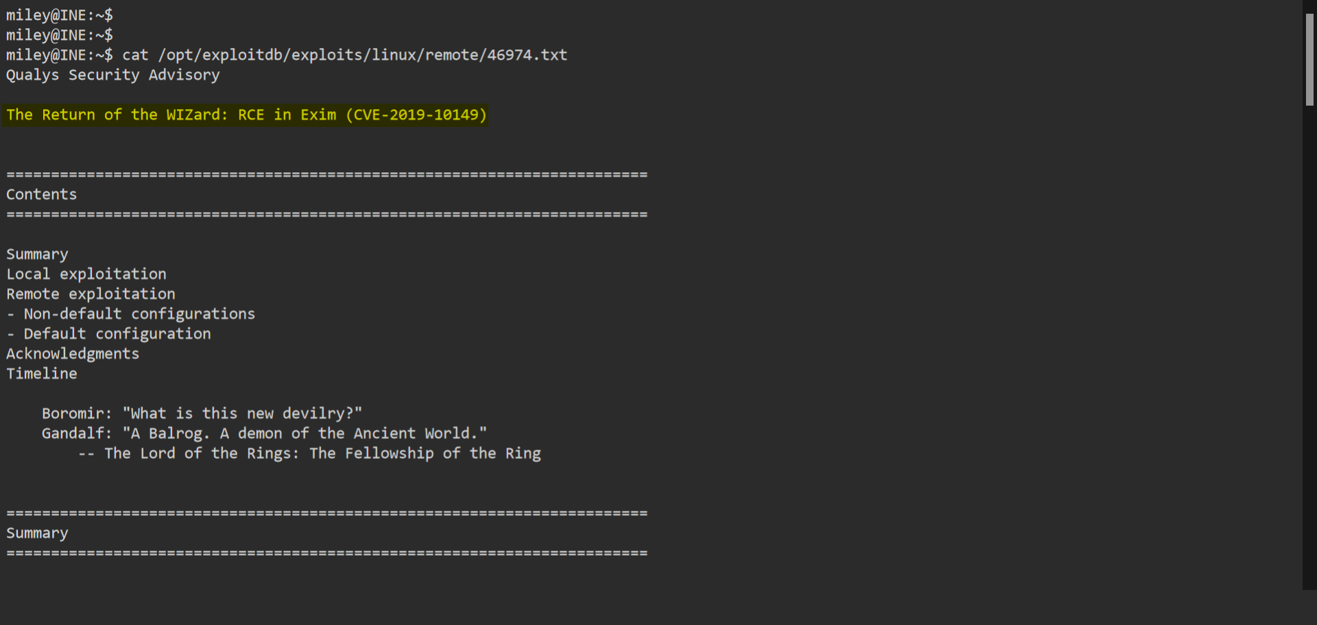 The Return of the WIZard: RCE in Exim (CVE-2019–10149)