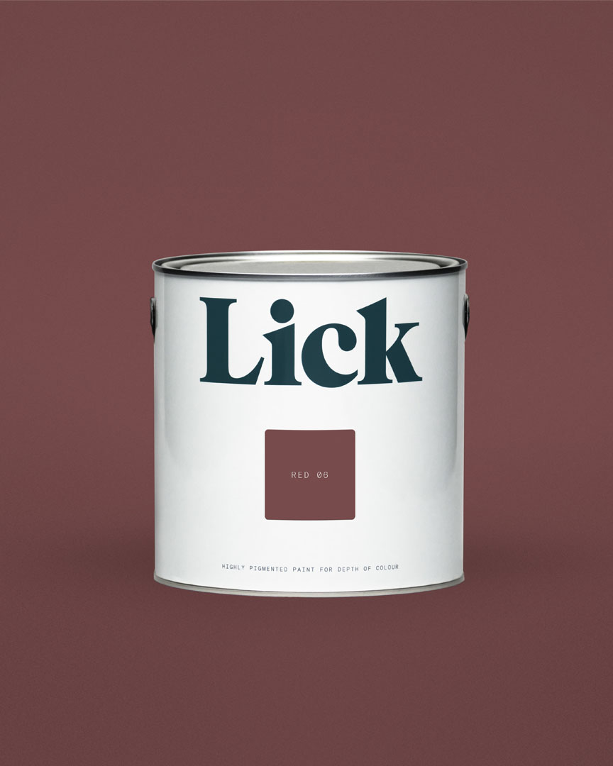Red 06: Deep Red Paint - Matt Emulsion Paint | Lick