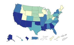 STD Percentage by States | STDWatch.com