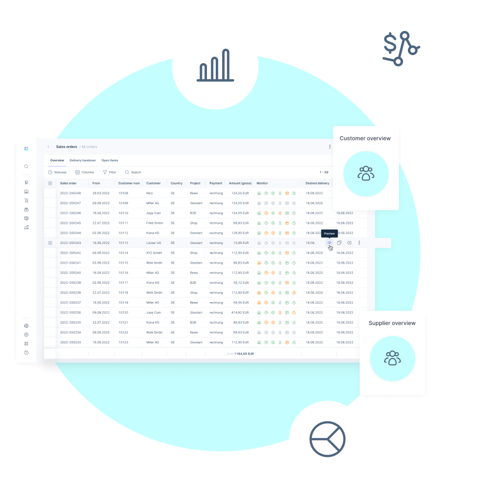 Reporting & Analytics: All functions | Xentral