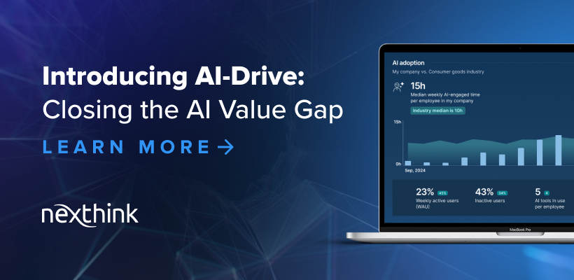 Introducing AI-Drive: Closing the AI Value Gap | Nexthink