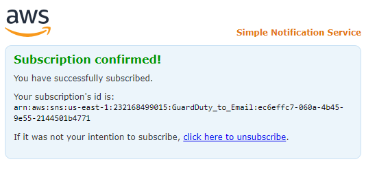Using Amazon GuardDuty: CloudWatch Alerts
