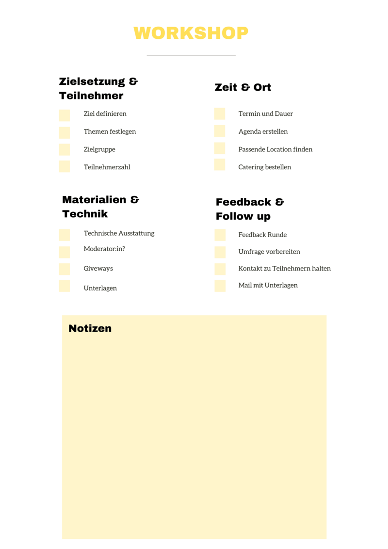 12 Tipps, um deinen Workshop erfolgreich durchzuführen