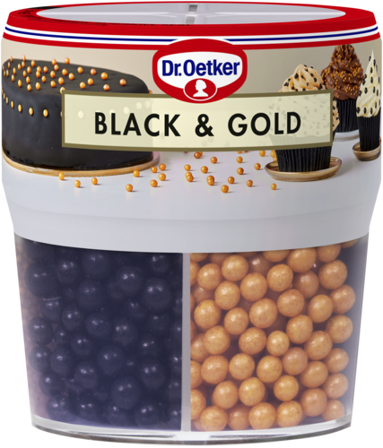 Black and gold - Strössel | Dr. Oetker