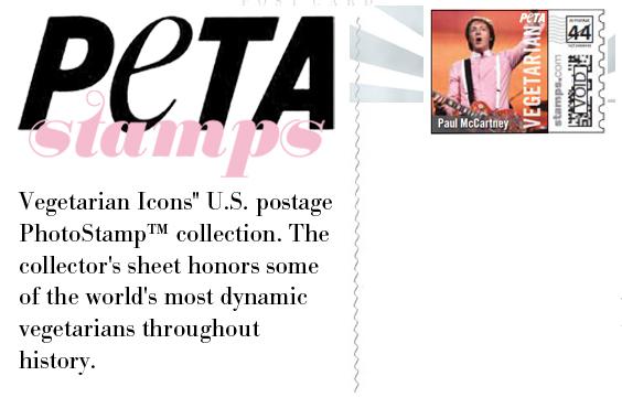 Paul McCartney | News | Paul honored by PETA's 'Vegetarian Icons U.S ...