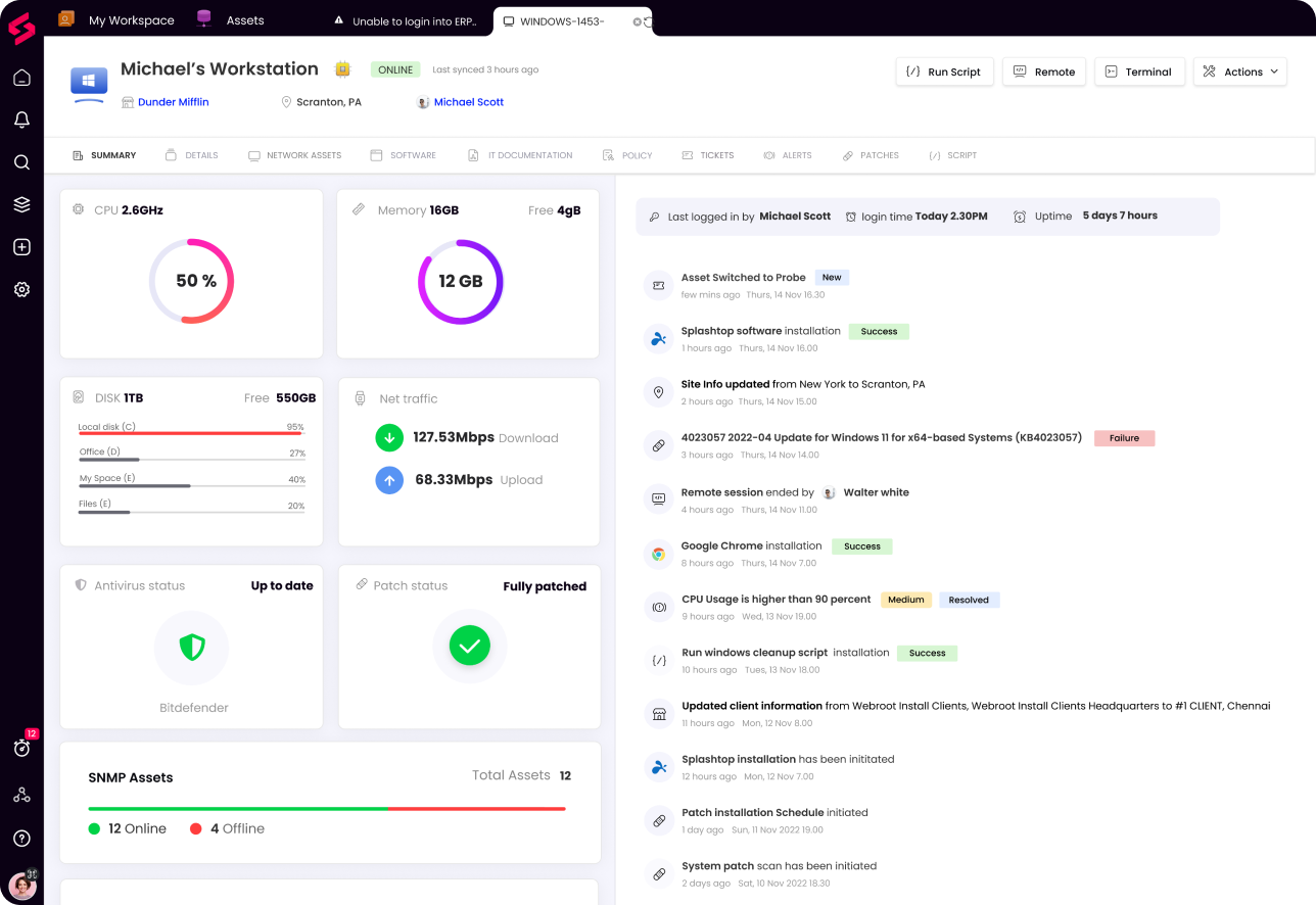 Superops Advanced Network Monitoring For Msps