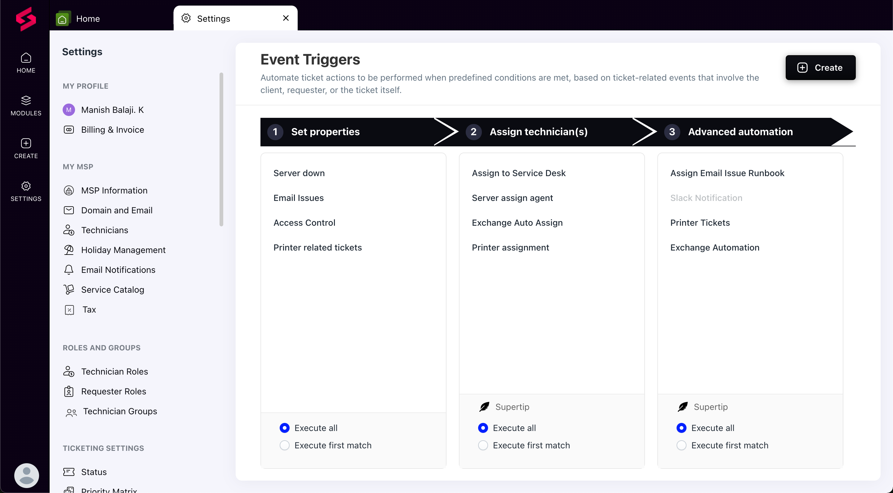 Powerful admin console for MSPs | PSA-RMM software