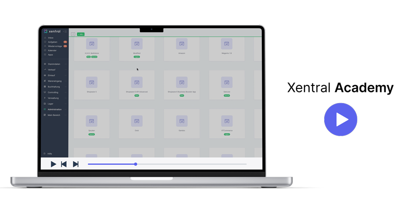 Xentral Academy: get started with learning videos | Xentral