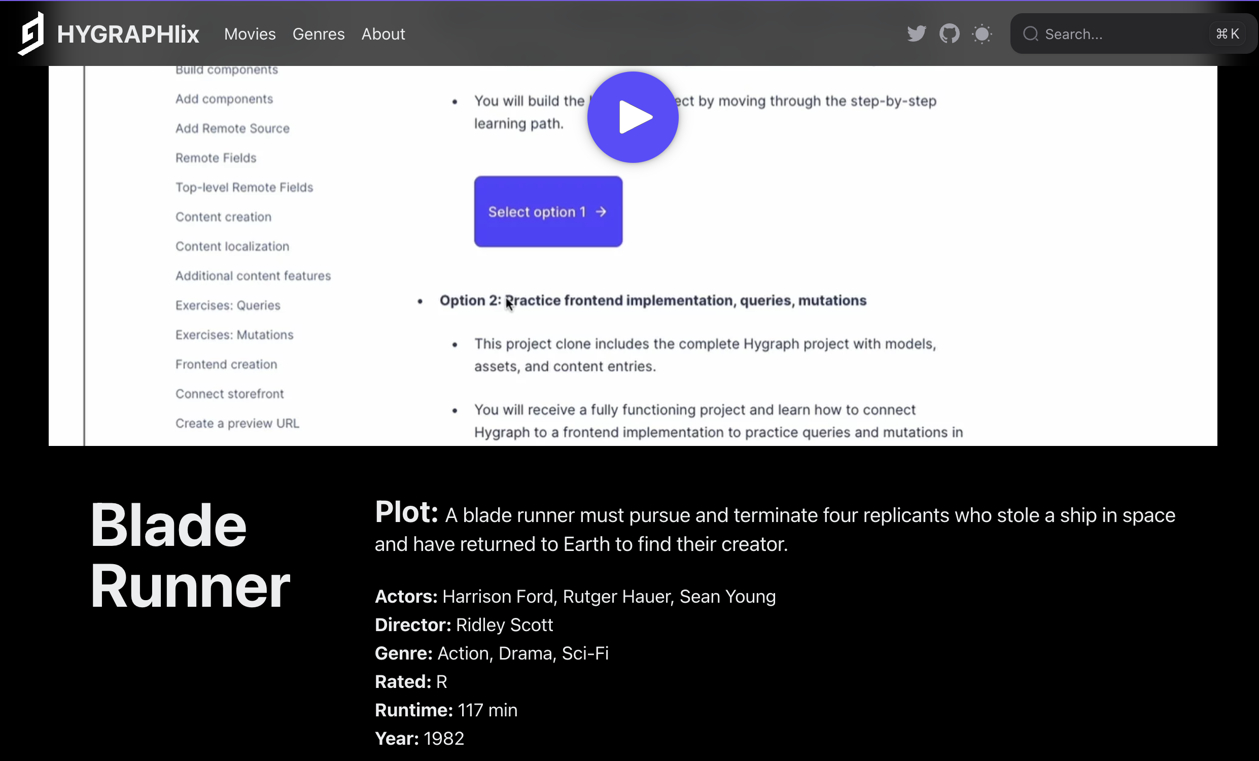 HYGRAPHlix, a Hygraph movie streaming platform | Hygraph