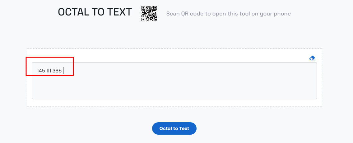 Convert octal to text converter online using convertor tools?