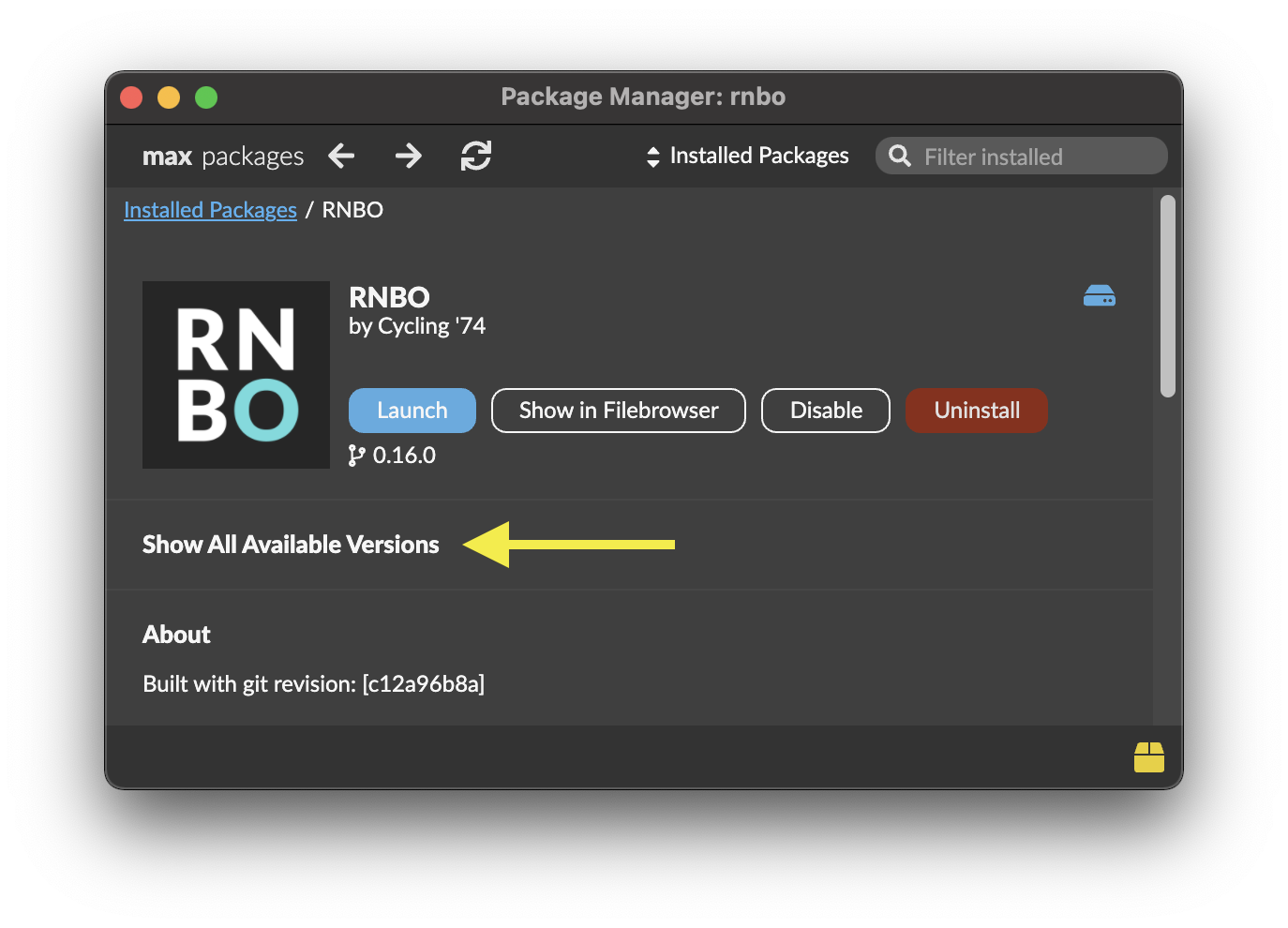 Installing the RNBO Package | Cycling '74