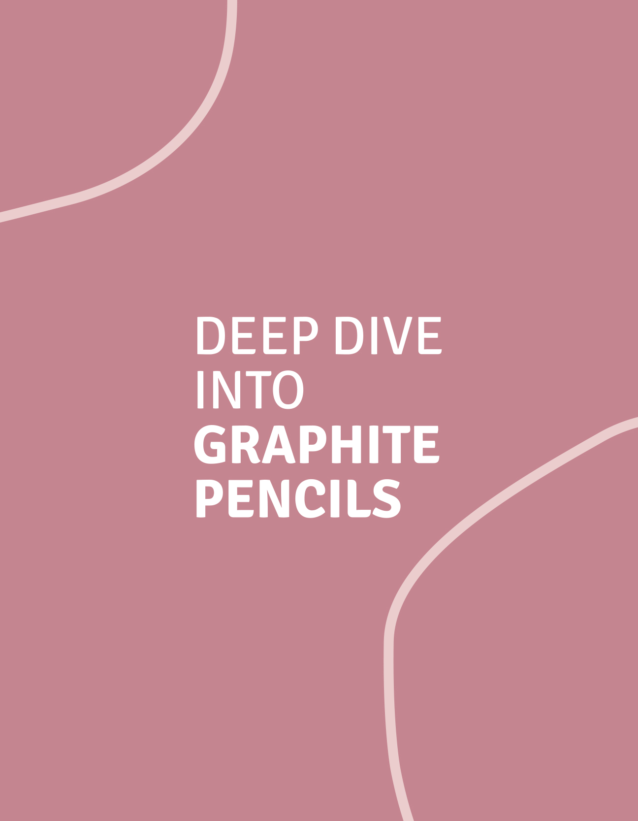 Deep dive into graphite pencils | Vaessen Creative
