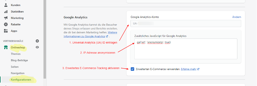 Shopify mit Google Analytics verbinden und Shop-Performance verbessern ...