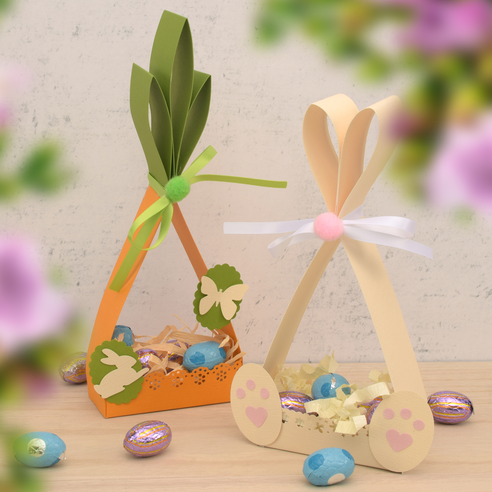 Easter boxes from cardstock paper