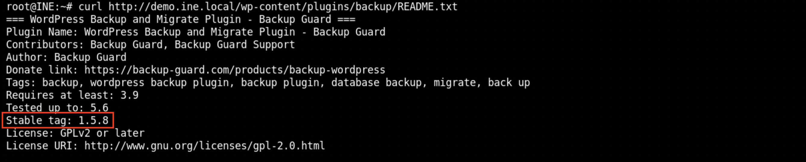 Lab Walkthrough - WordPress Plugin Backup Guard RCE