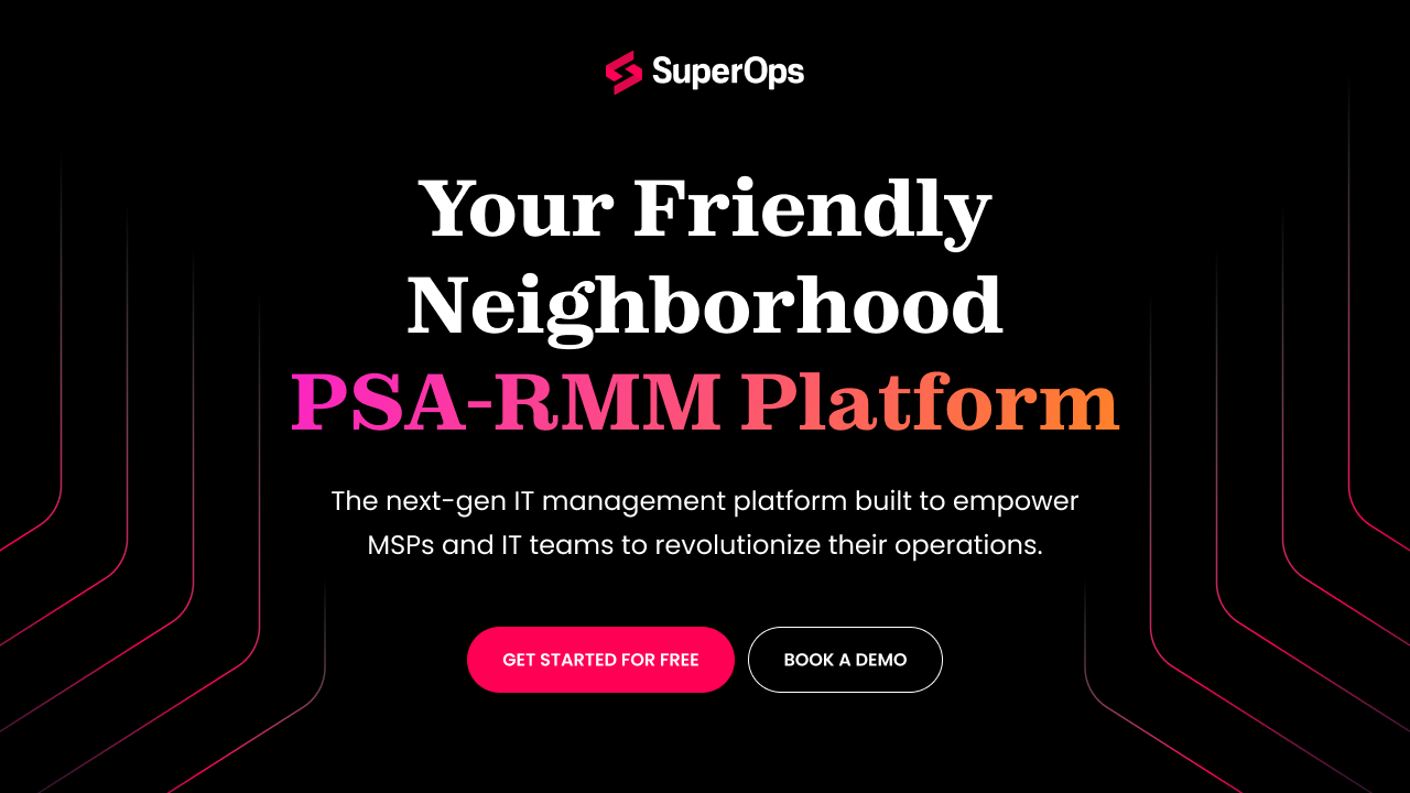 Modern PSA-RMM Software for MSPs and IT teams | SuperOps