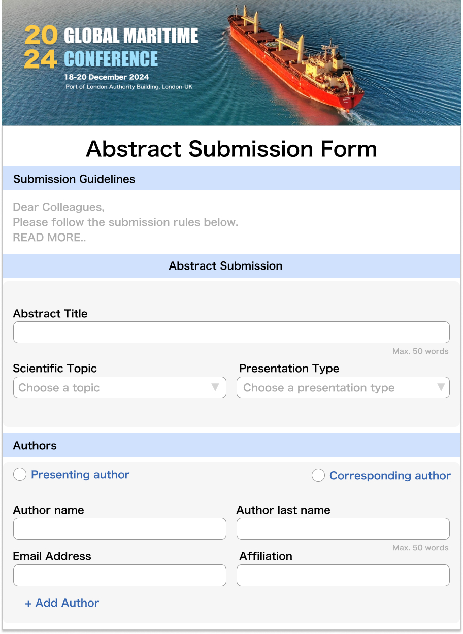 How to Design an Effective Abstract Submission Form?