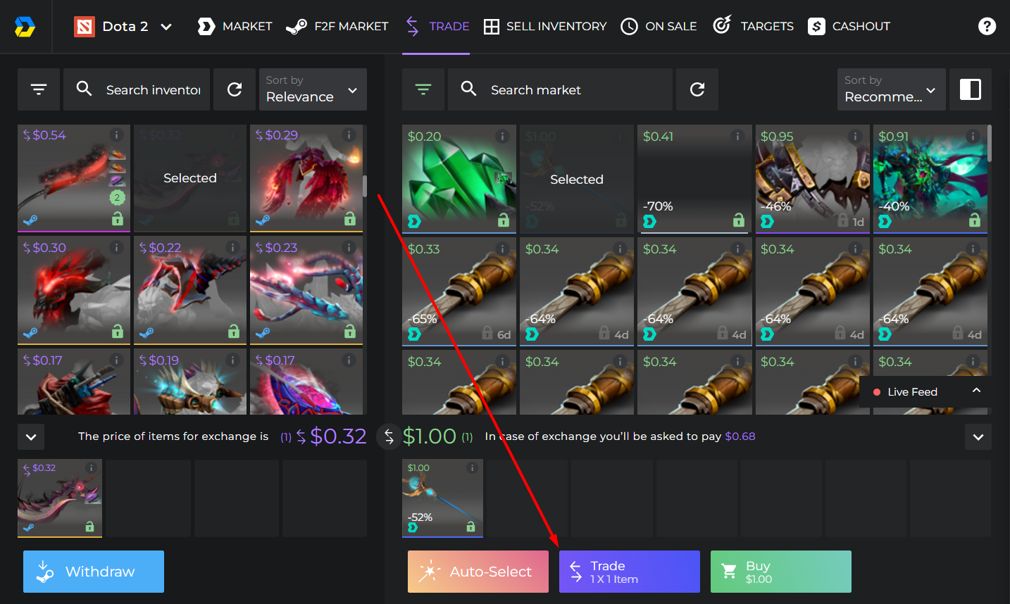 Trade items – DMarket Help Center