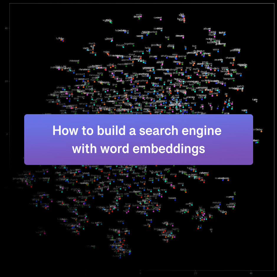 How to build a search engine with word embeddings | Mage Blog