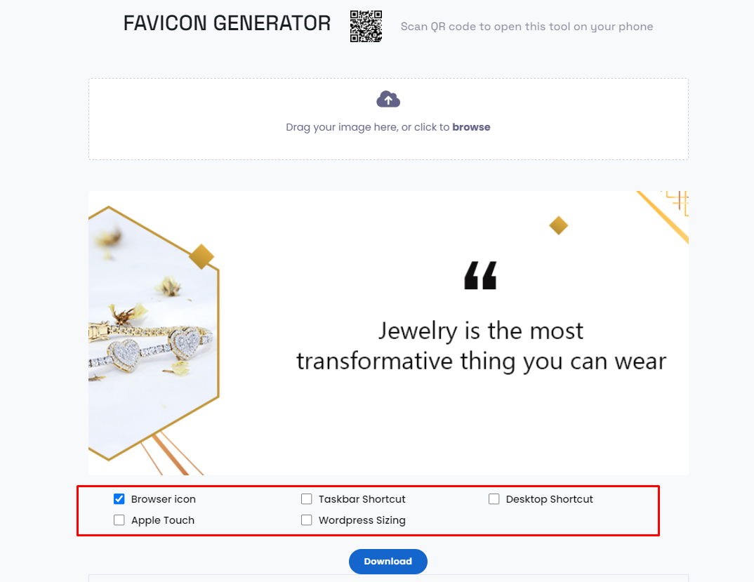 Free Favicon Generator, Convert Any Image