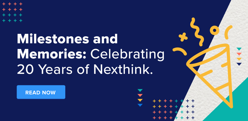 Milestones and Memories: Celebrating 20 Years of Nexthink | Nexthink