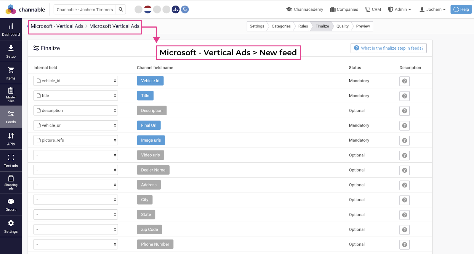 Microsoft Vertical Ads: How to use them with Channable