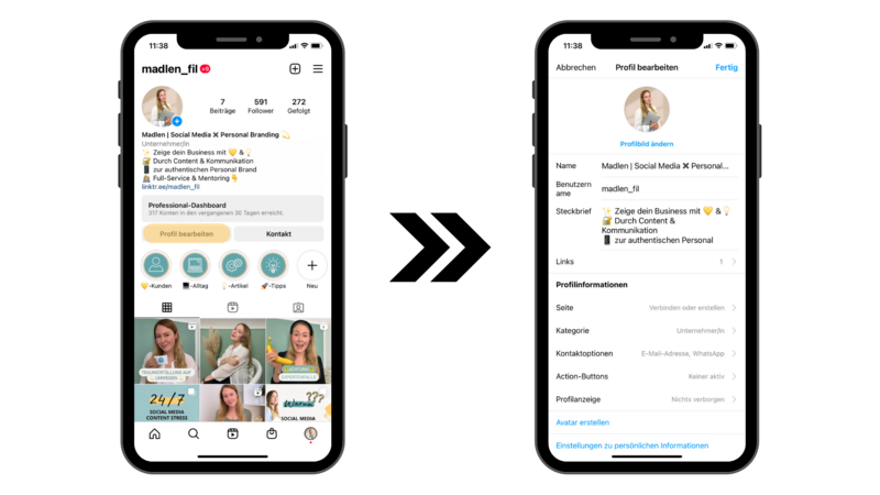 Die perfekte Instagram Bio in 5 Schritten