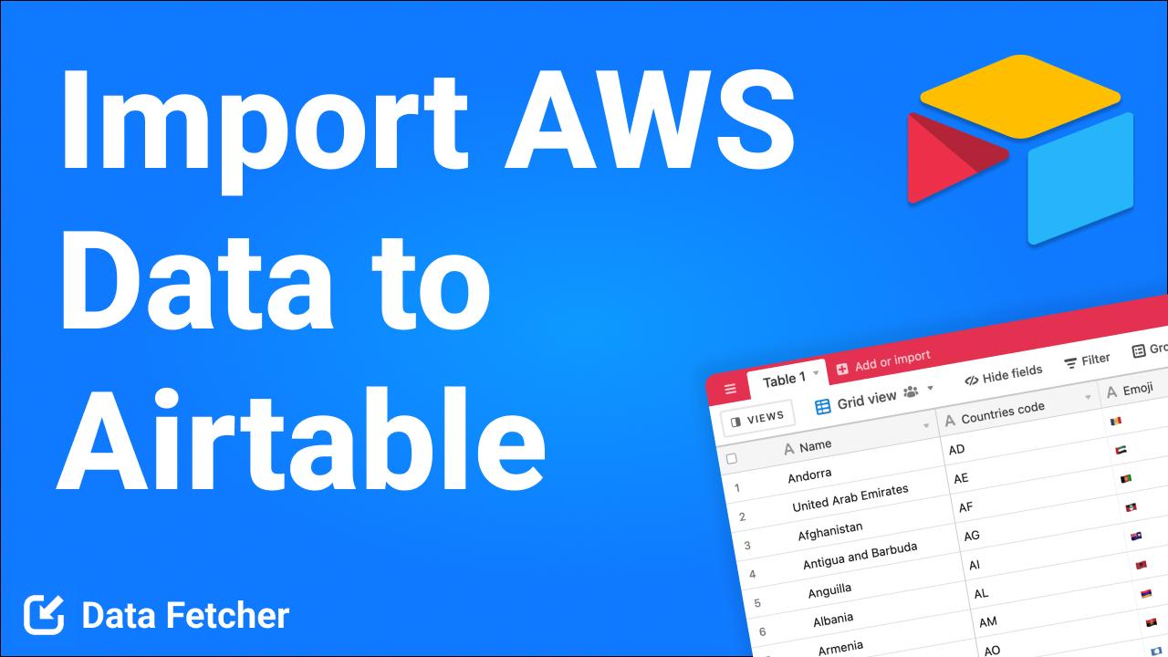 How to Import AWS S3 Data to Airtable with no-code
