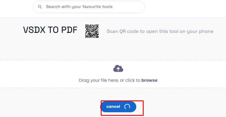 How to convert VSDX TO PDF