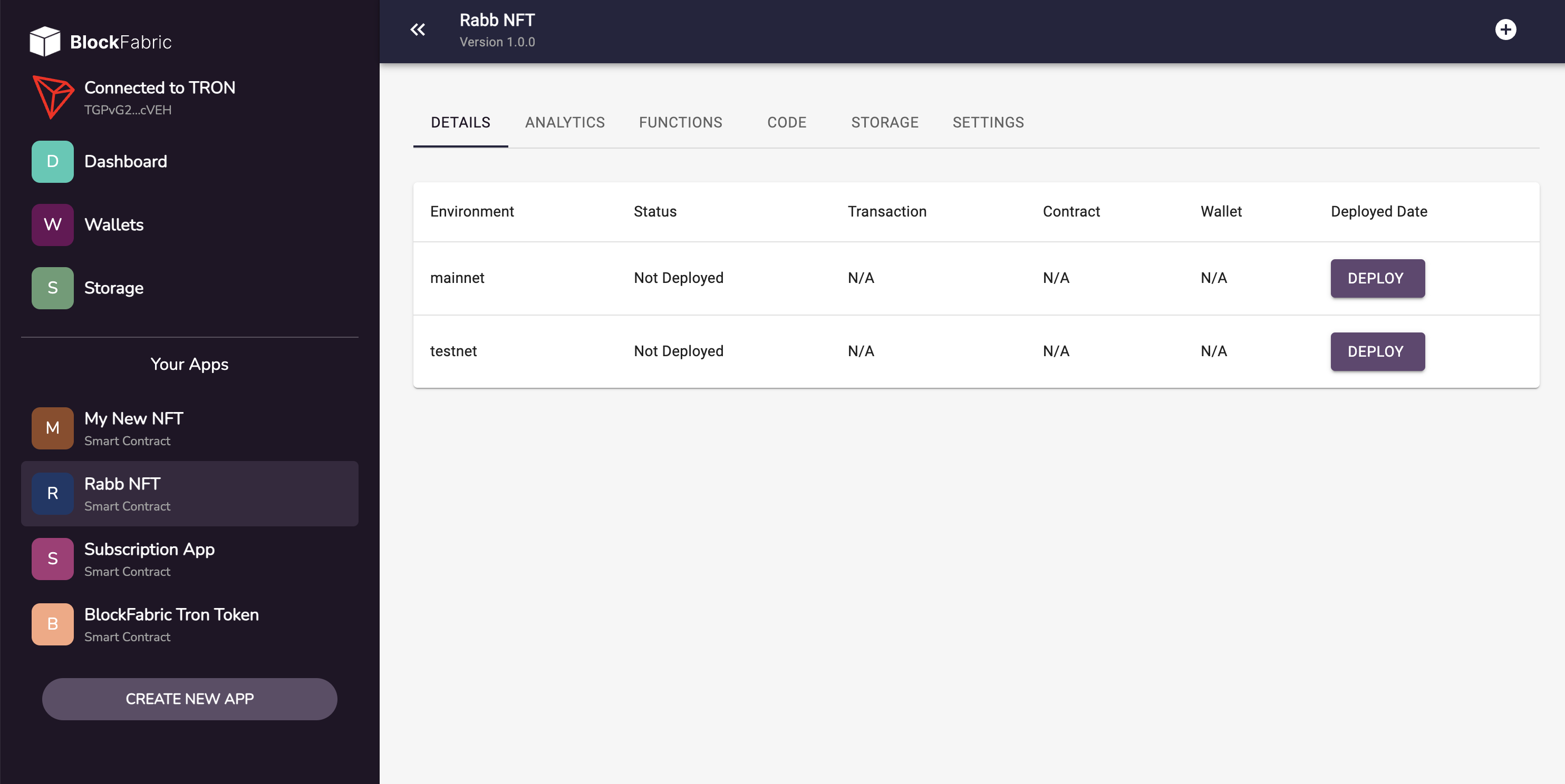 Deploying a Contract