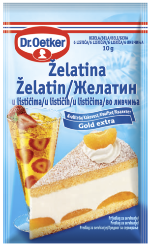 Želatina v lističih | Dr. Oetker
