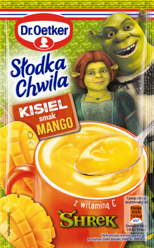 Kisiel Shrek Słodka Chwila smak mango | Dr. Oetker