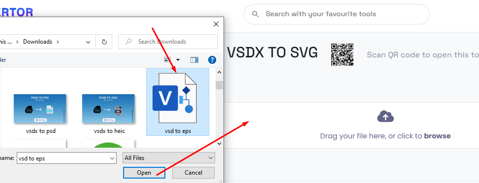 How to convert VSDX TO SVG