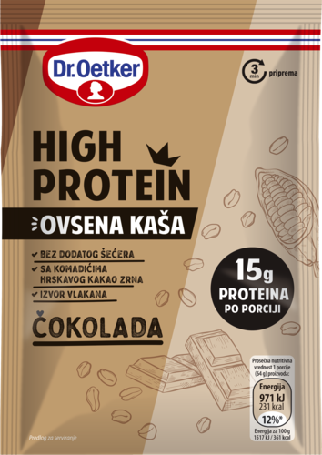 High protein ovsena kaša čokolada | Dr. Oetker