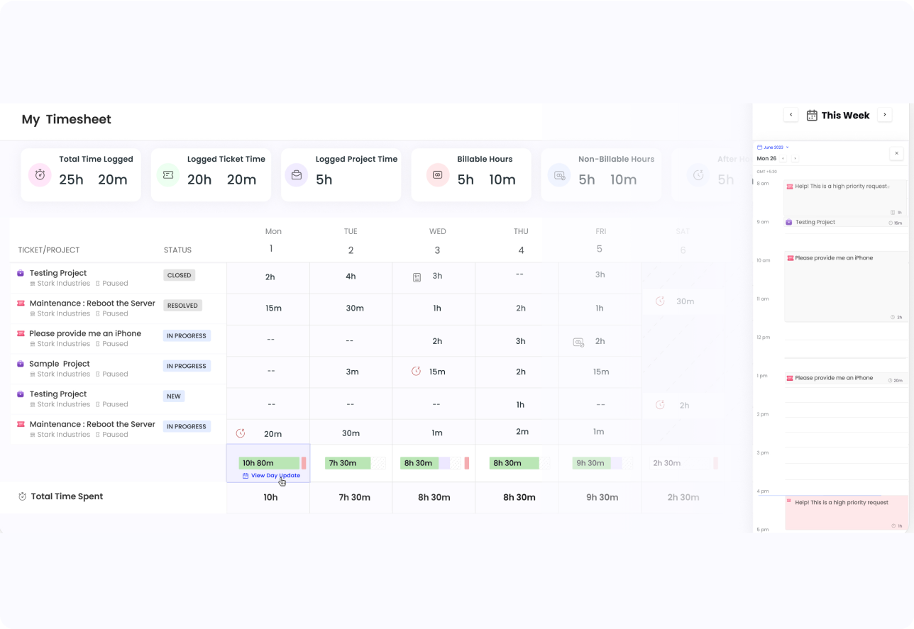 SuperOps Scheduling with 2-Way Outlook Sync