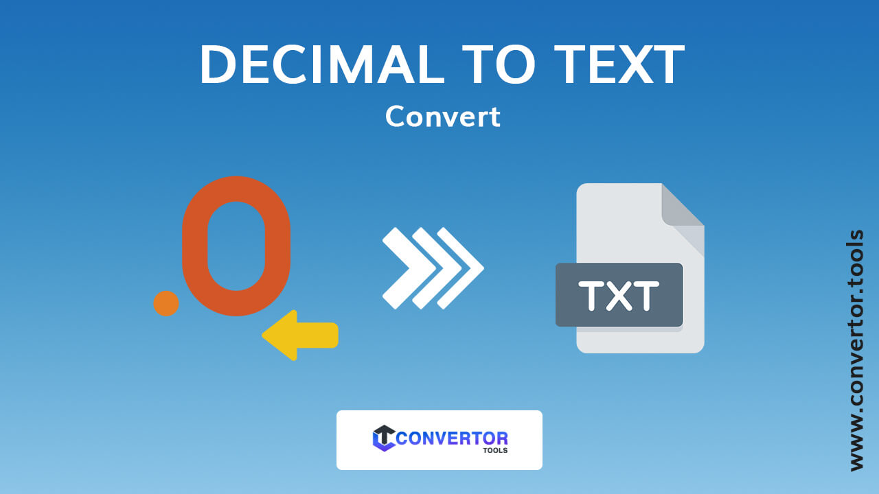 How to decimal to text converter online using convertor tools?