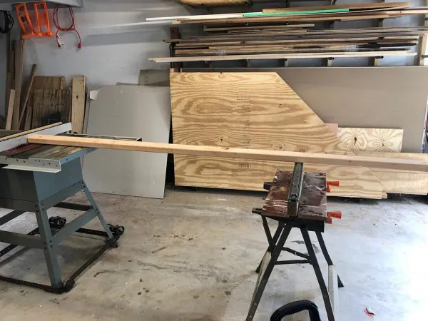 How to build a table saw slide outrigger for long wood pieces